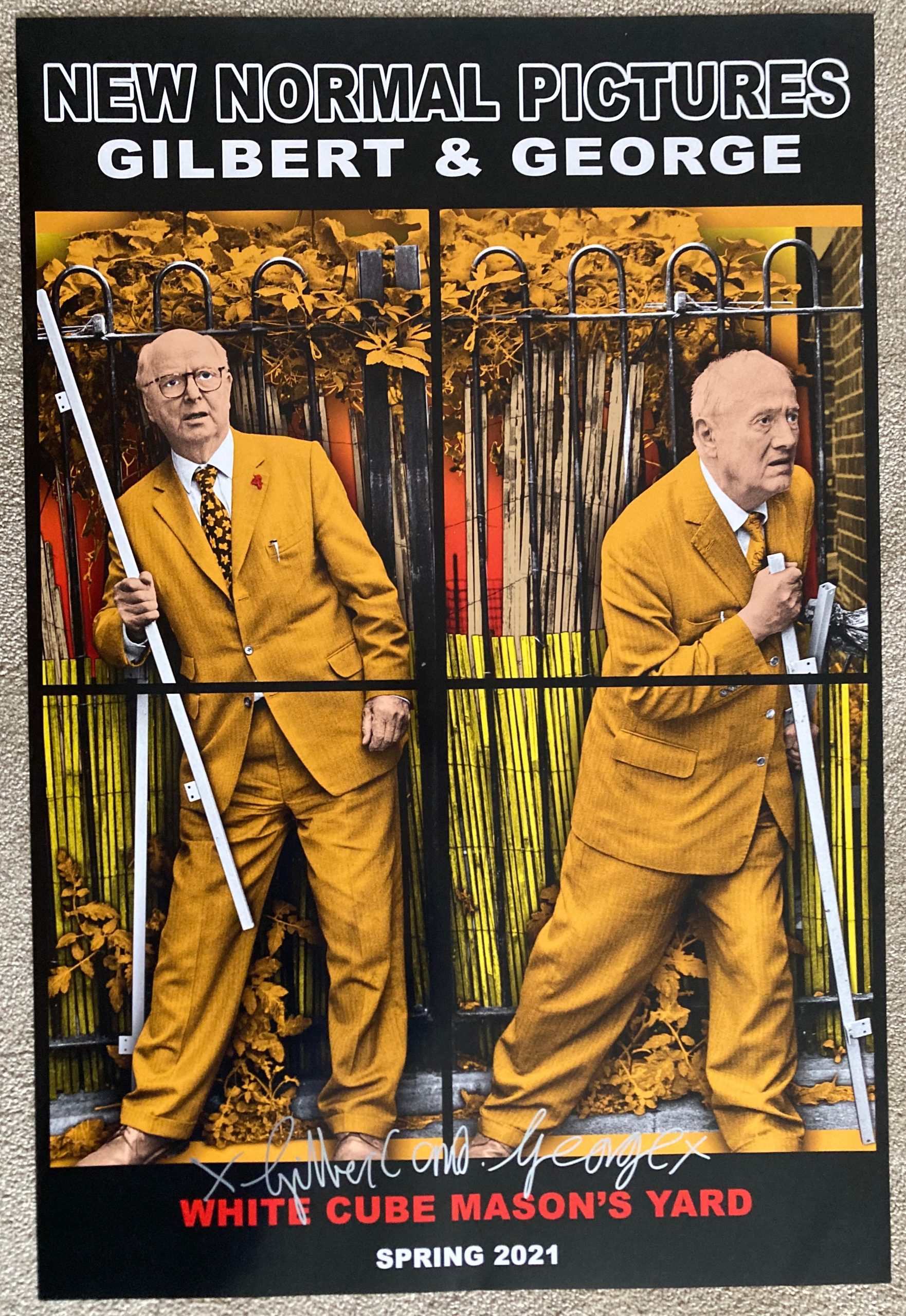 Gilbert and George Posters Signed New Normal Pictures poster set