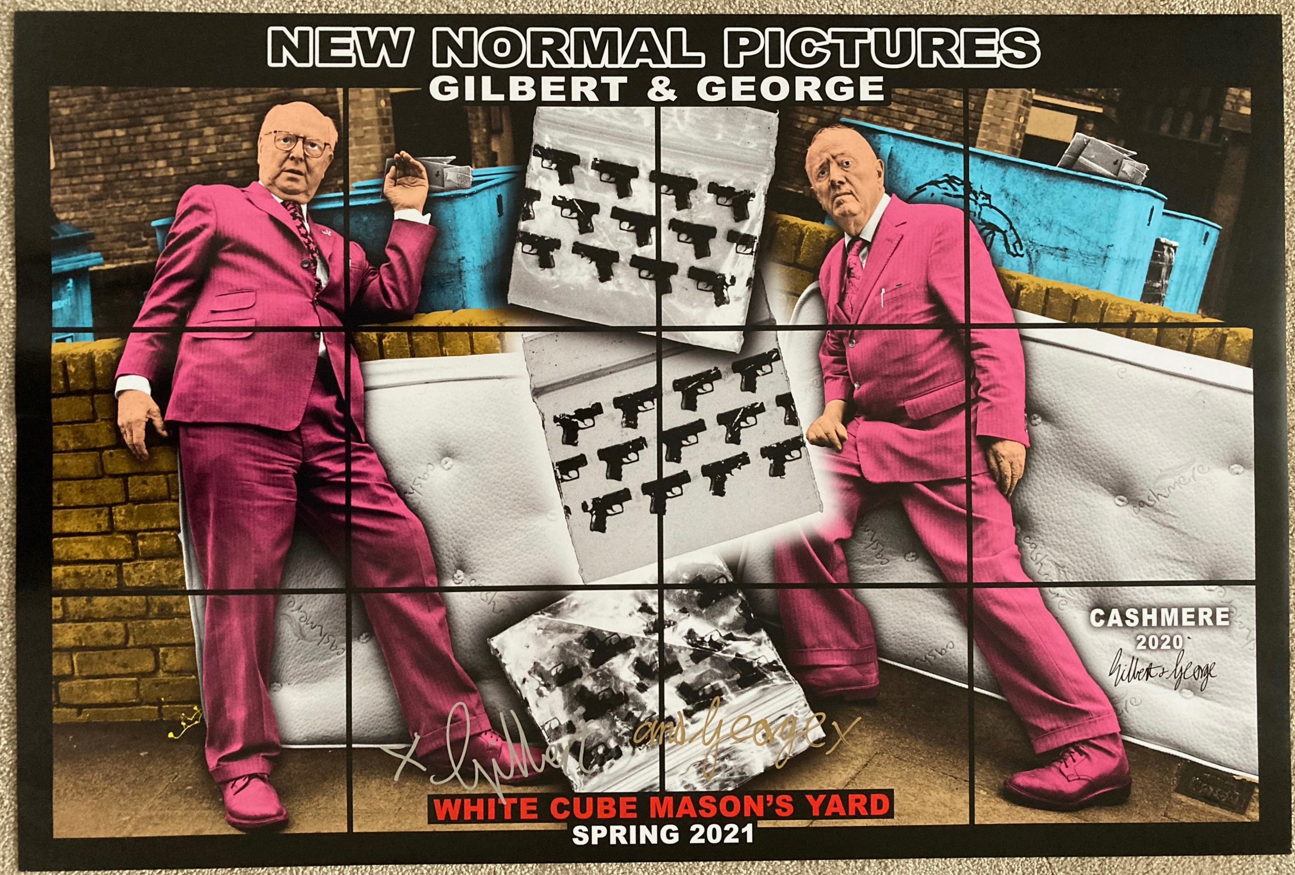 Gilbert and George Posters Signed New Normal Pictures poster set