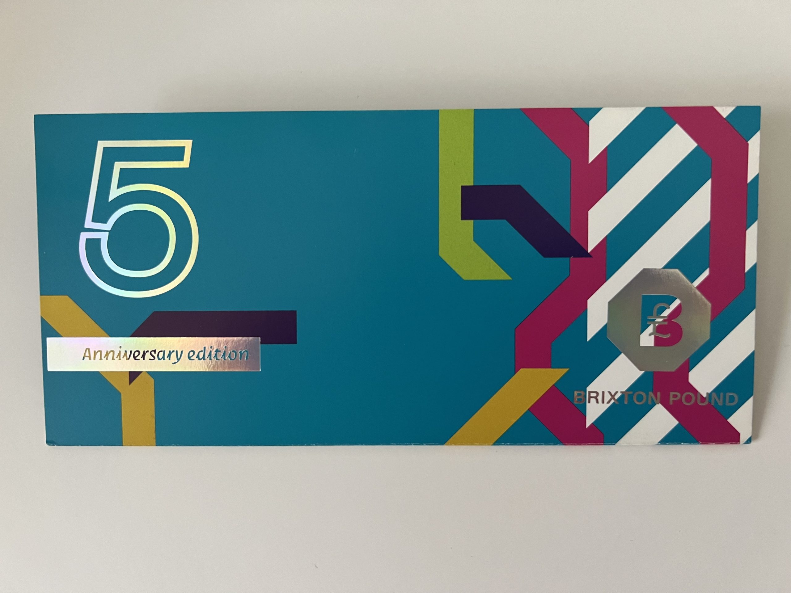 Jeremy Deller Brixton Pound Limited Edition £5 Note with folder