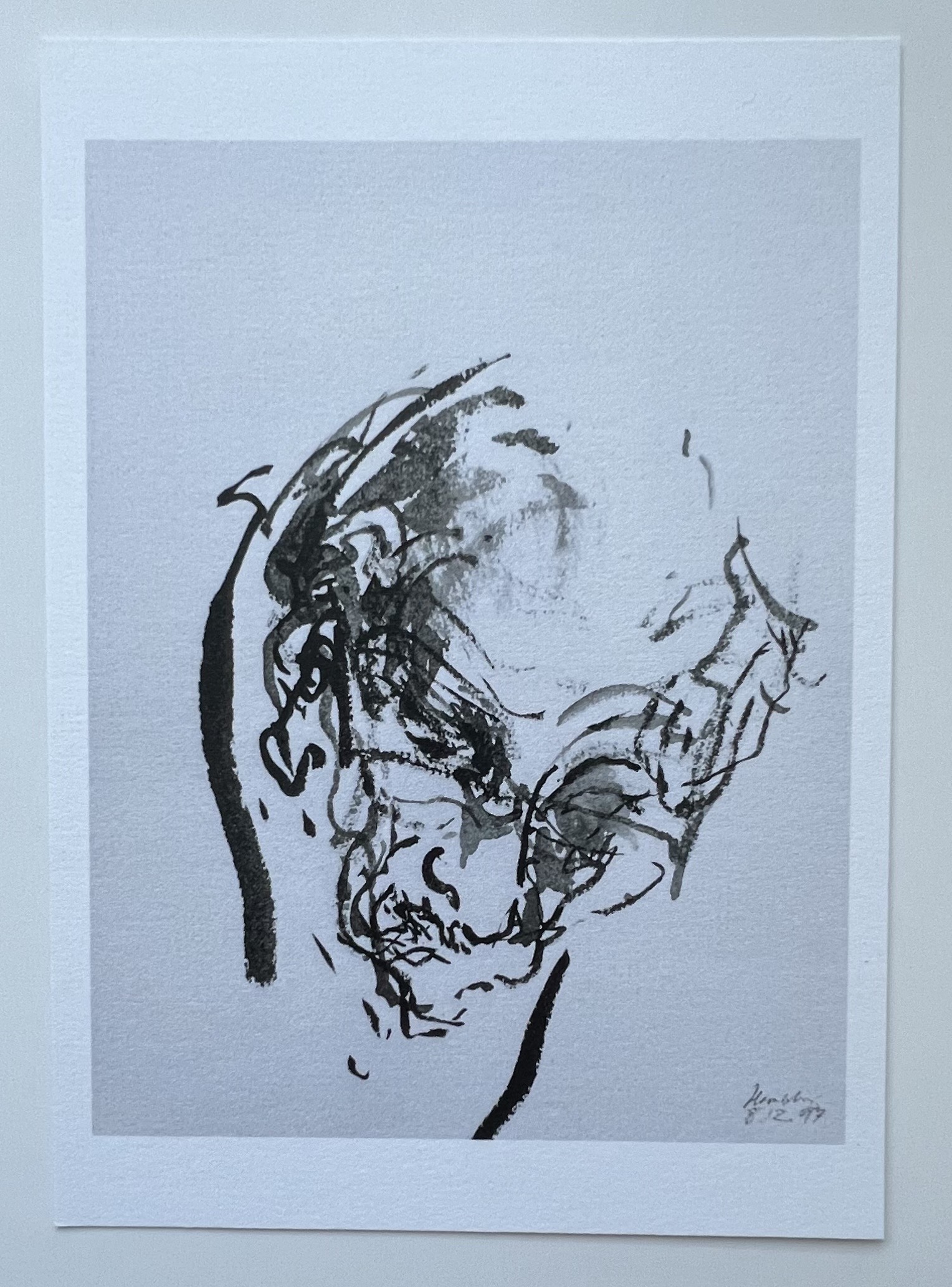 Maggi Hambling Father Painting Art card